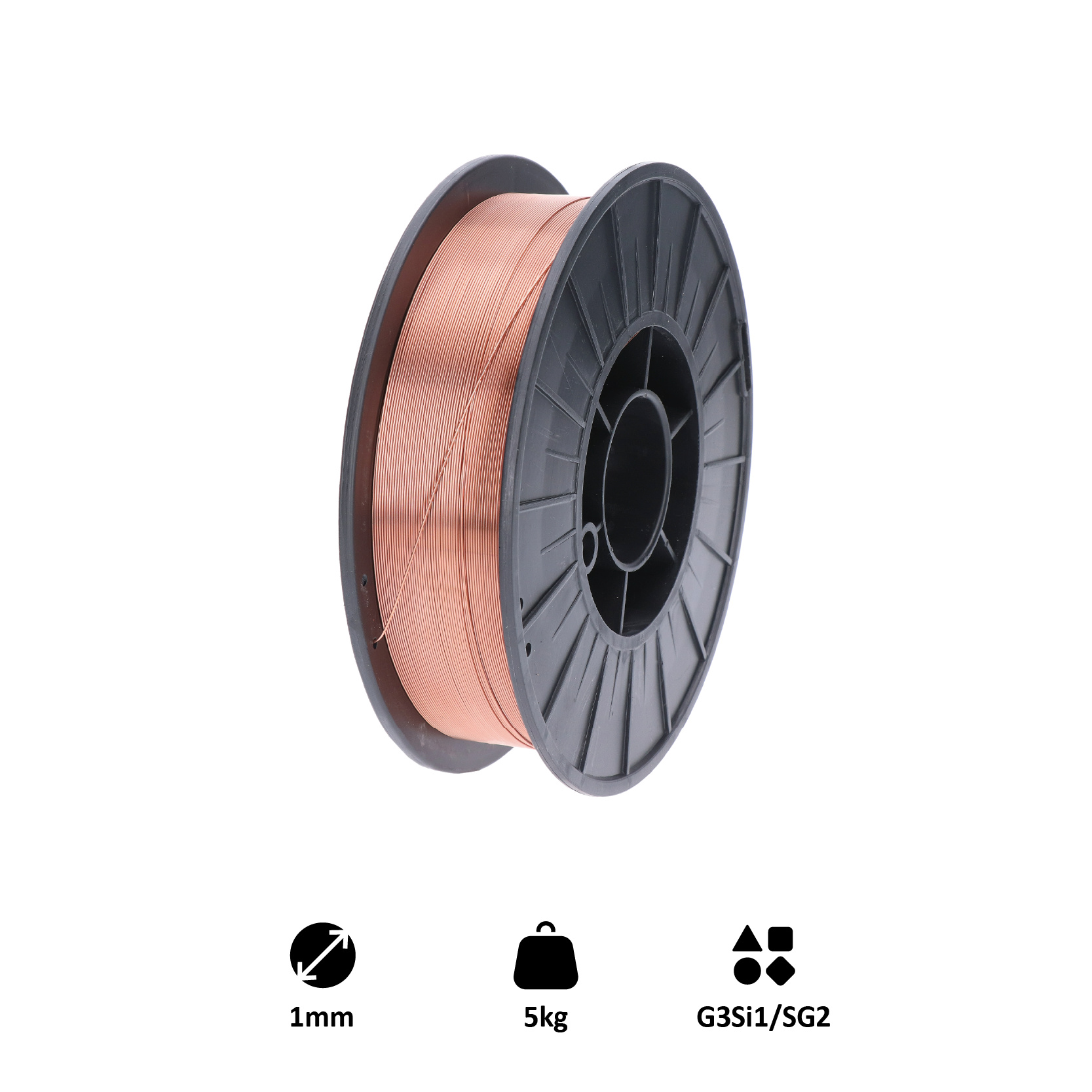 Drôt zvárací ø 1.0mm-MIG/MAG(CO2), G3Si1/SG2 pre zváranie ocele ...
